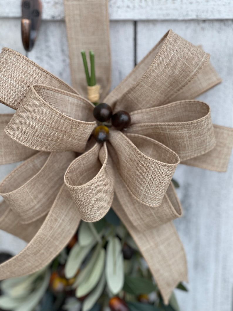 Farmhouse Mini Swag Everyday Teardrop Olive Branch Swag - Etsy