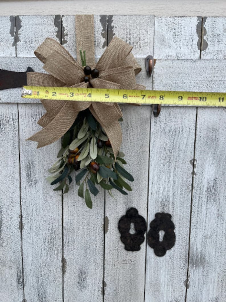 Farmhouse Mini Swag Everyday Teardrop Olive Branch Swag - Etsy