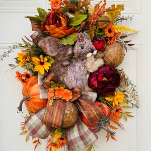 Fall Wreath- Fall Acorn Wreath-wreath for Front Door- Everyday Wreath ...
