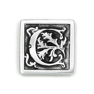 Antique Finished Letter C Initial Pin With Magnetic Back - Etsy