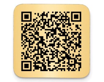 Qr Code Brass - Etsy