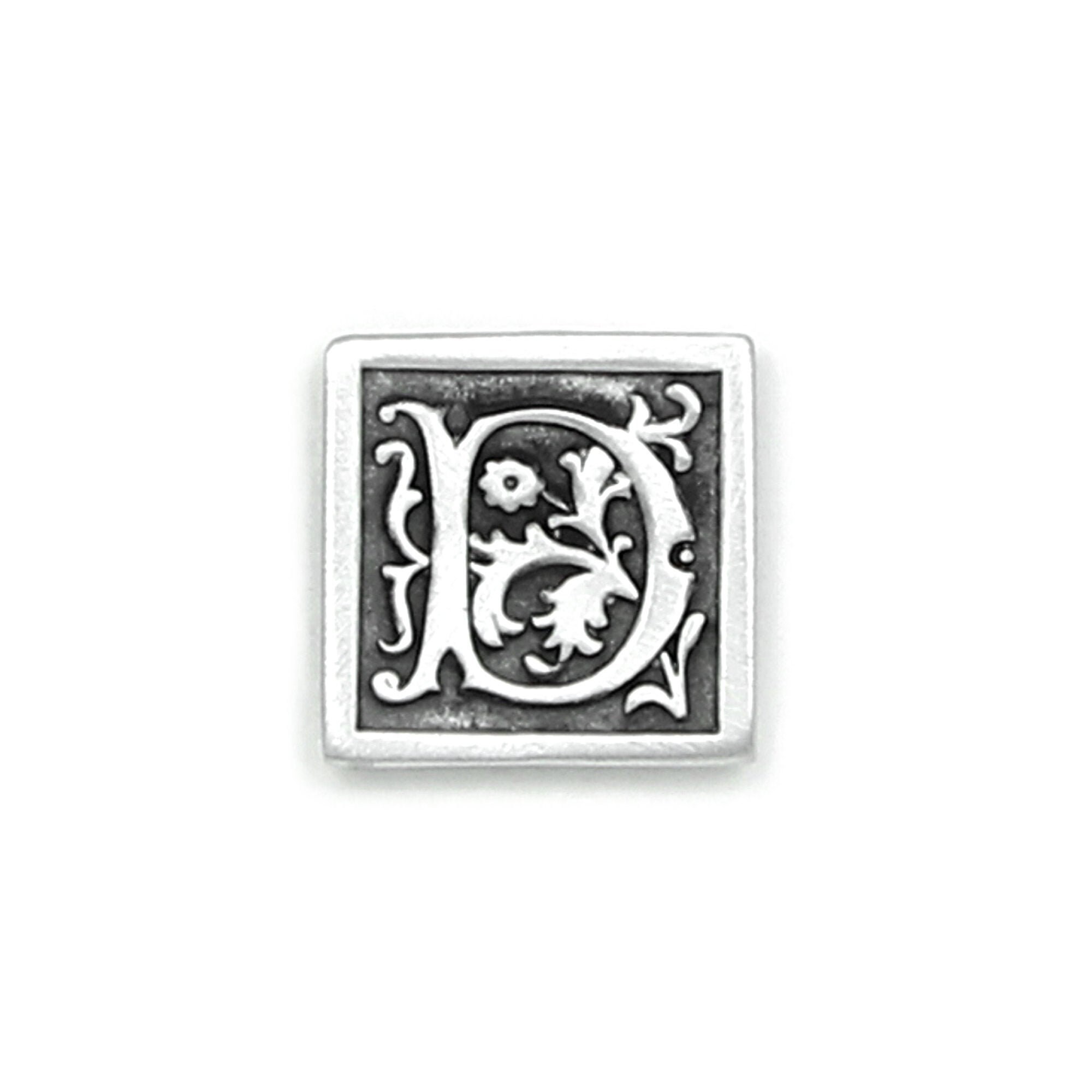 Antique Finished Letter D Initial Pin With Magnetic Back - Etsy