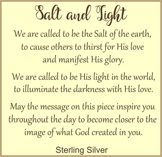 Salt and Light Necklace - Be the Salt of the Earth and Light in This ...
