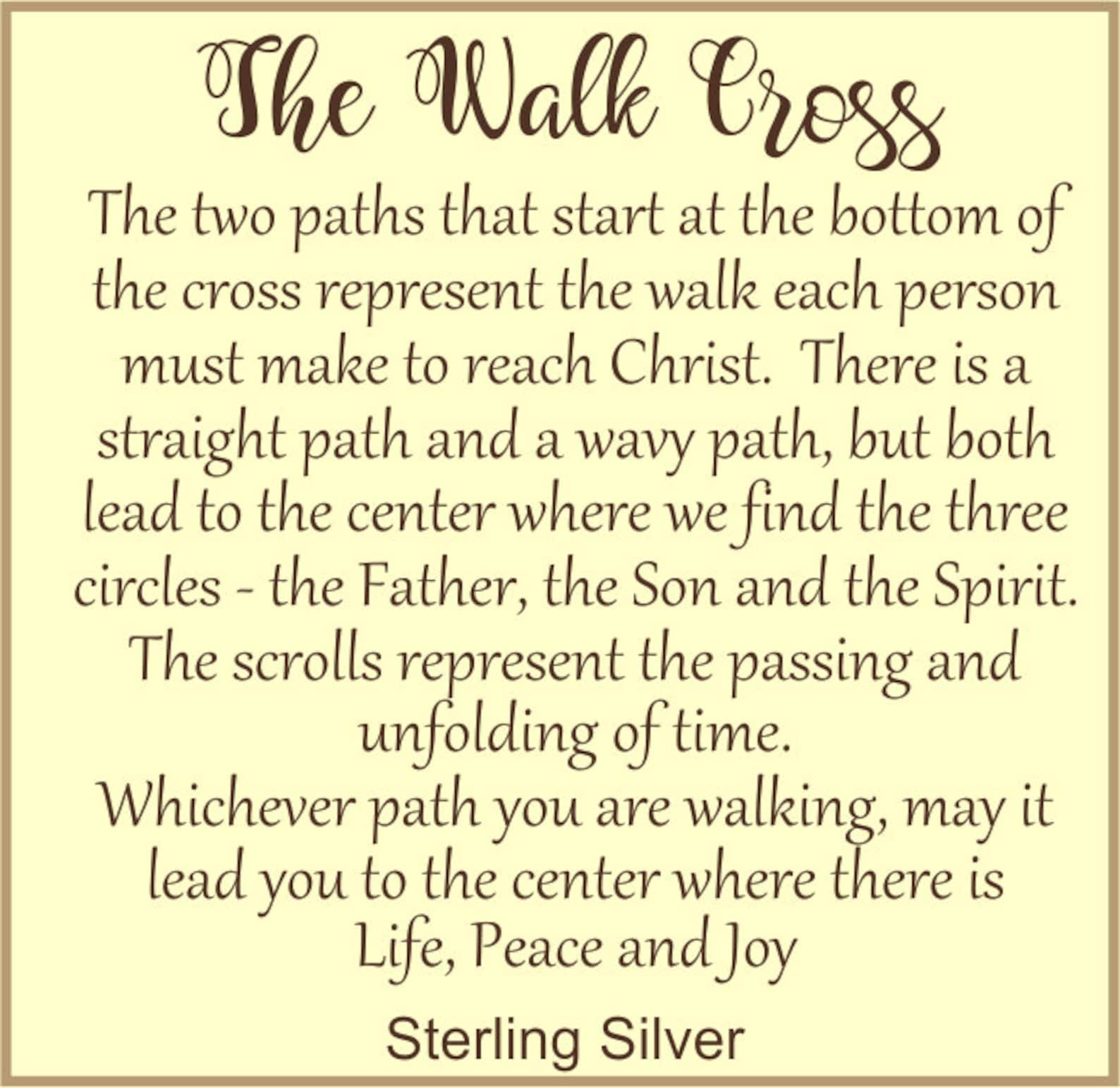 Walk to Emmaus Cross Sterling Silver Gift Boxed With Luke 24 | Etsy