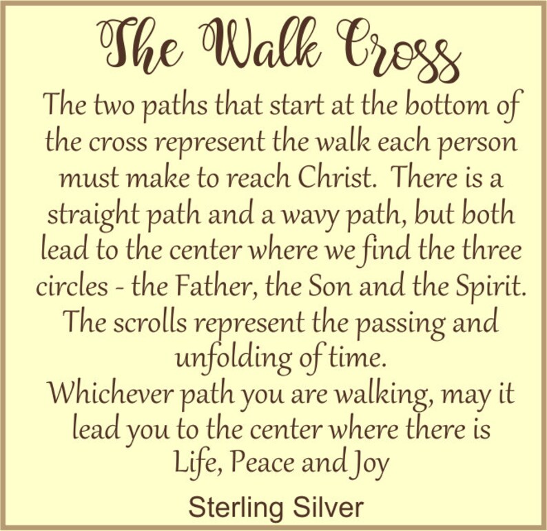 Walk to Emmaus Cross Sterling Silver Gift Boxed With Luke 24 - Etsy