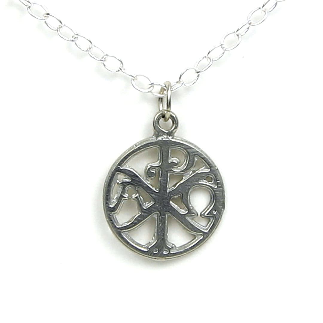 Chi Rho Necklace - Christogram - Monogram of Christ and Crest of ...