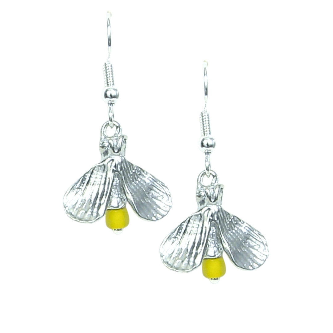 Pewter Firefly Lightning Bug Earrings - Gift Packaged With Chase Your ...