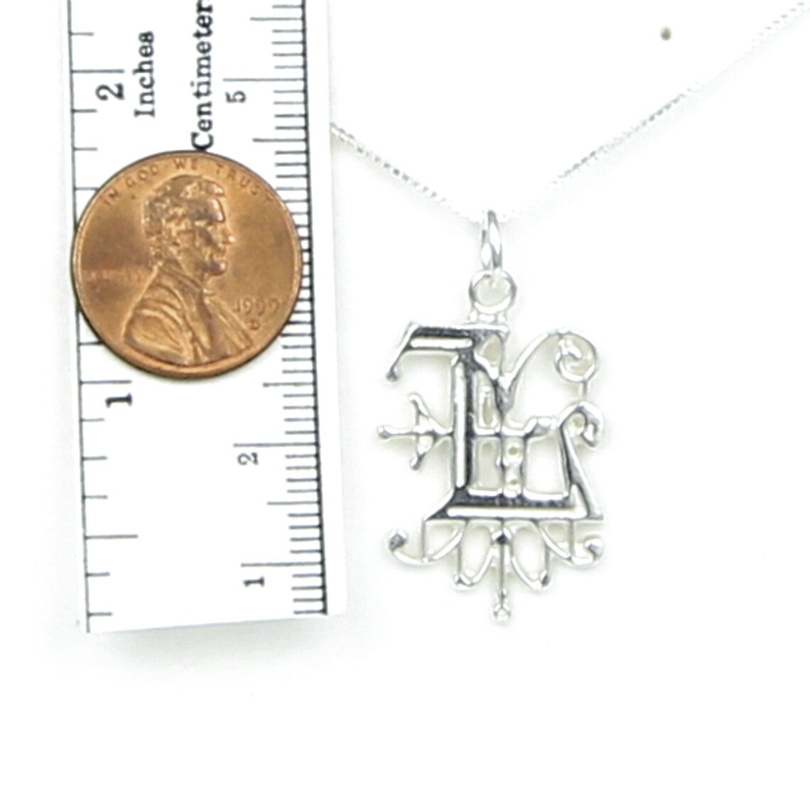 Solid Sterling Silver Initial Letter L Necklace - Etsy
