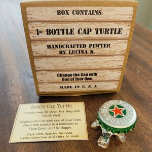 Recycled Bottle Cap Turtle -change His Cap With One of Your Own ...