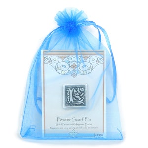 Antique Finished Letter L Initial Pin With Magnetic Back Closure No ...