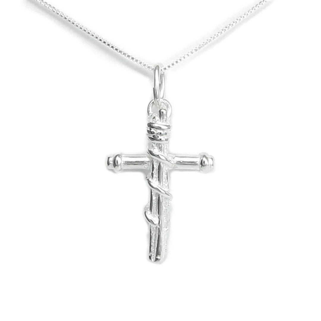 Mission Cross Necklace Sterling Silver - Gift Boxed With Serve and ...
