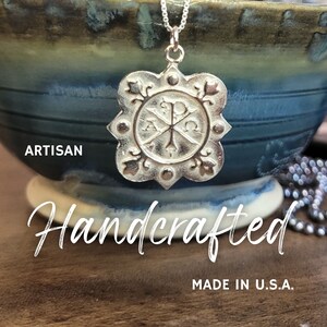 Sterling Silver Chi Rho Christogram Necklace – Religious Symbol - Etsy
