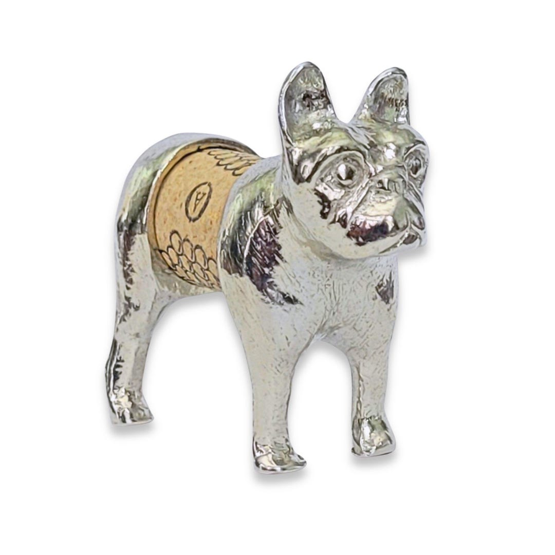 Pewter French Bulldog Wine Cork Figurine: Usa-made Frenchie Sculpture ...
