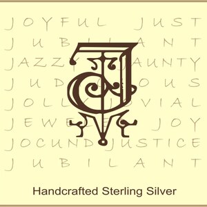 Solid Sterling Silver Initial Letter J Necklace Handcrafted in USA ...