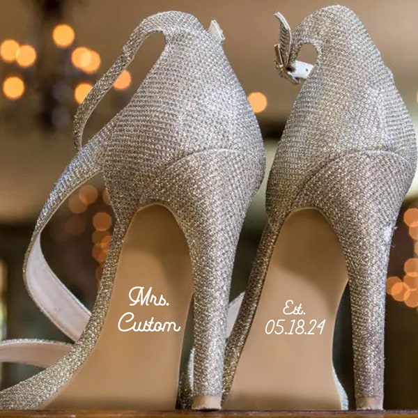 Wedding Shoe Decals - Etsy