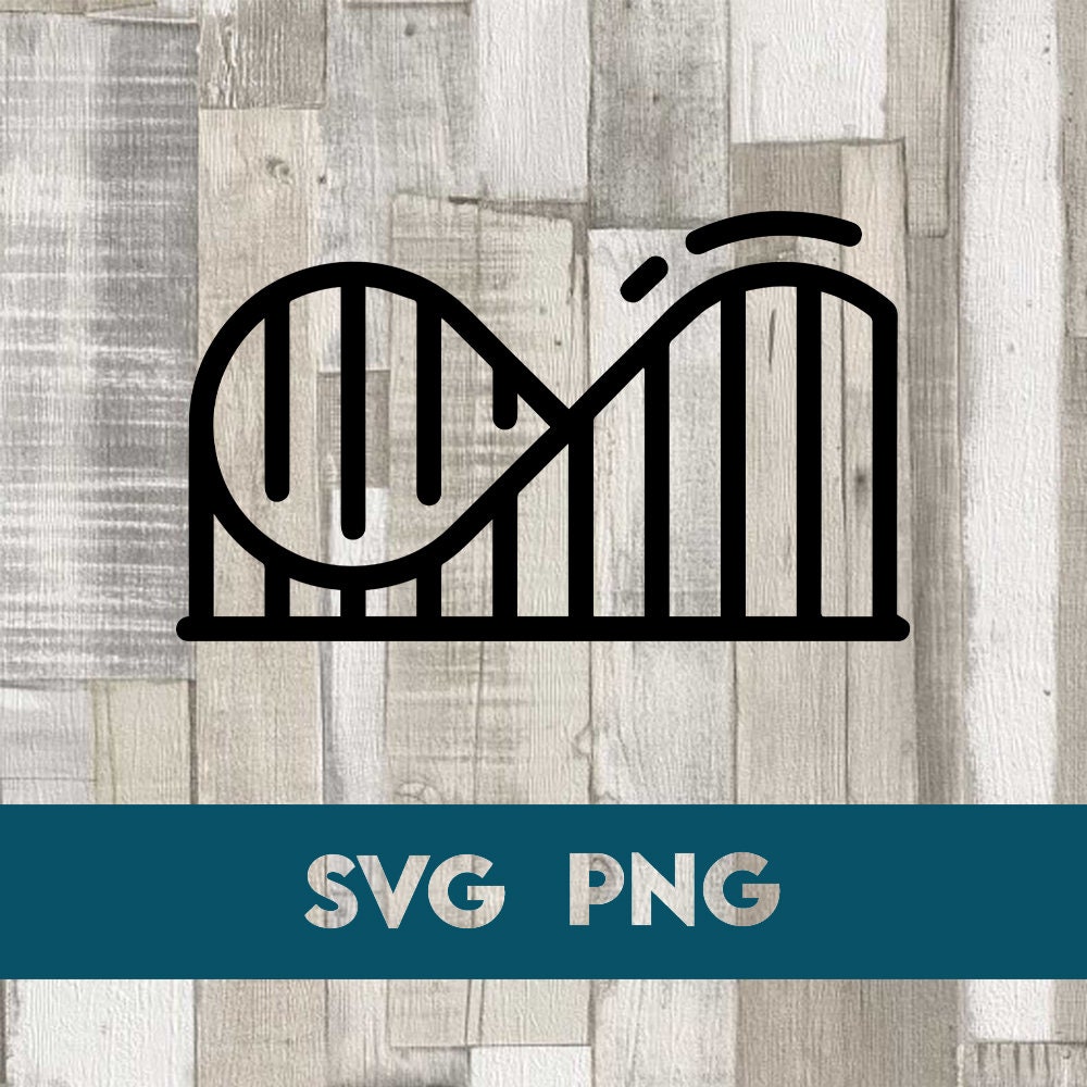 Roller Coaster Svg - Etsy