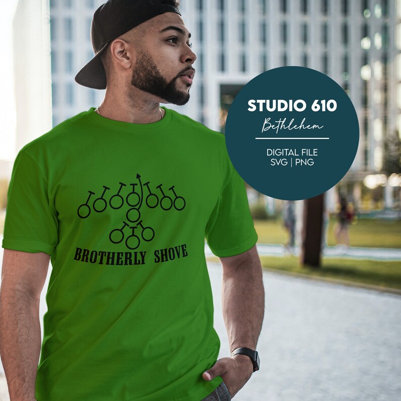 Brotherly Shove Playbook SVG: Eagles Football Design (digital Download ...