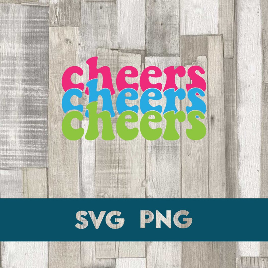 Cheers Svg, Png, Retro Cheers - Etsy