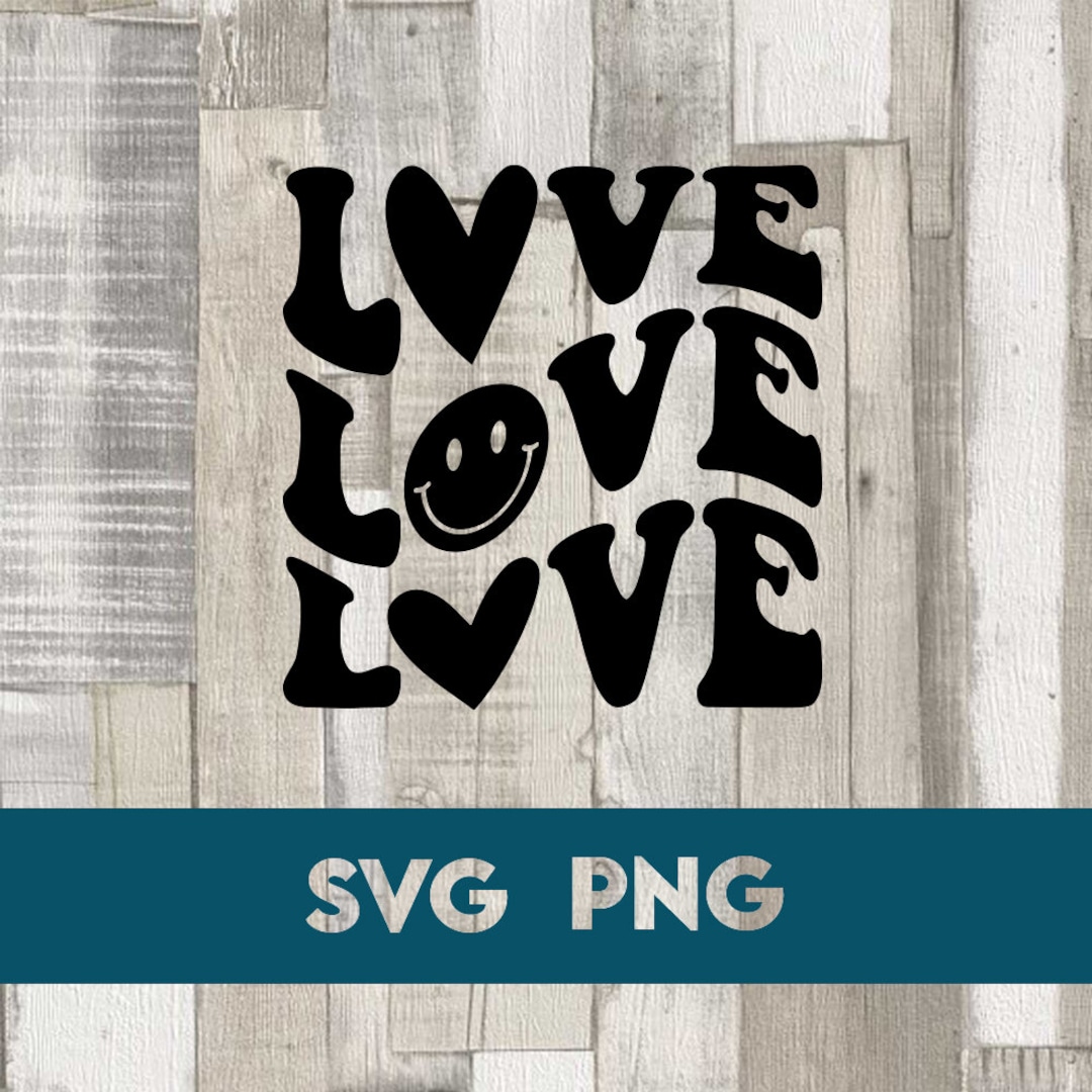 Retro Love Svg, Retro Valentine's Day Svg, Png - Etsy