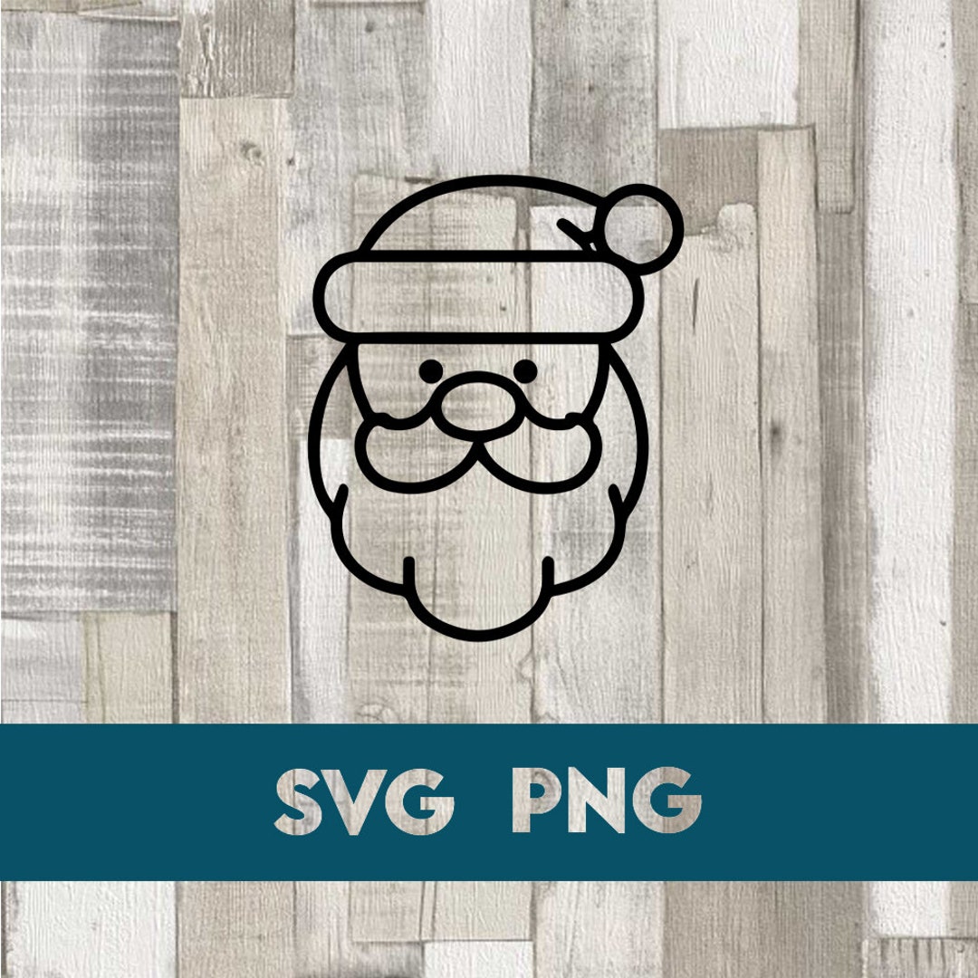 Weihnachtsmann Symbol SVG PNG: Weihnachtsferien Design (Digitaler ...