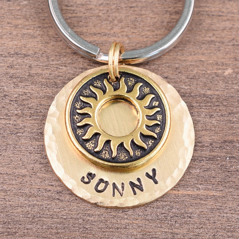 Stamped Pet Tag - Etsy