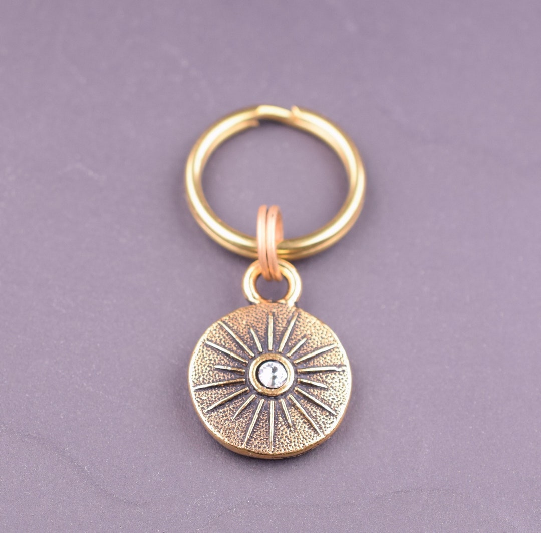 Sun and Moon Pet Collar Charm, Cat Collar Charm, Moon Dog Collar Charm ...