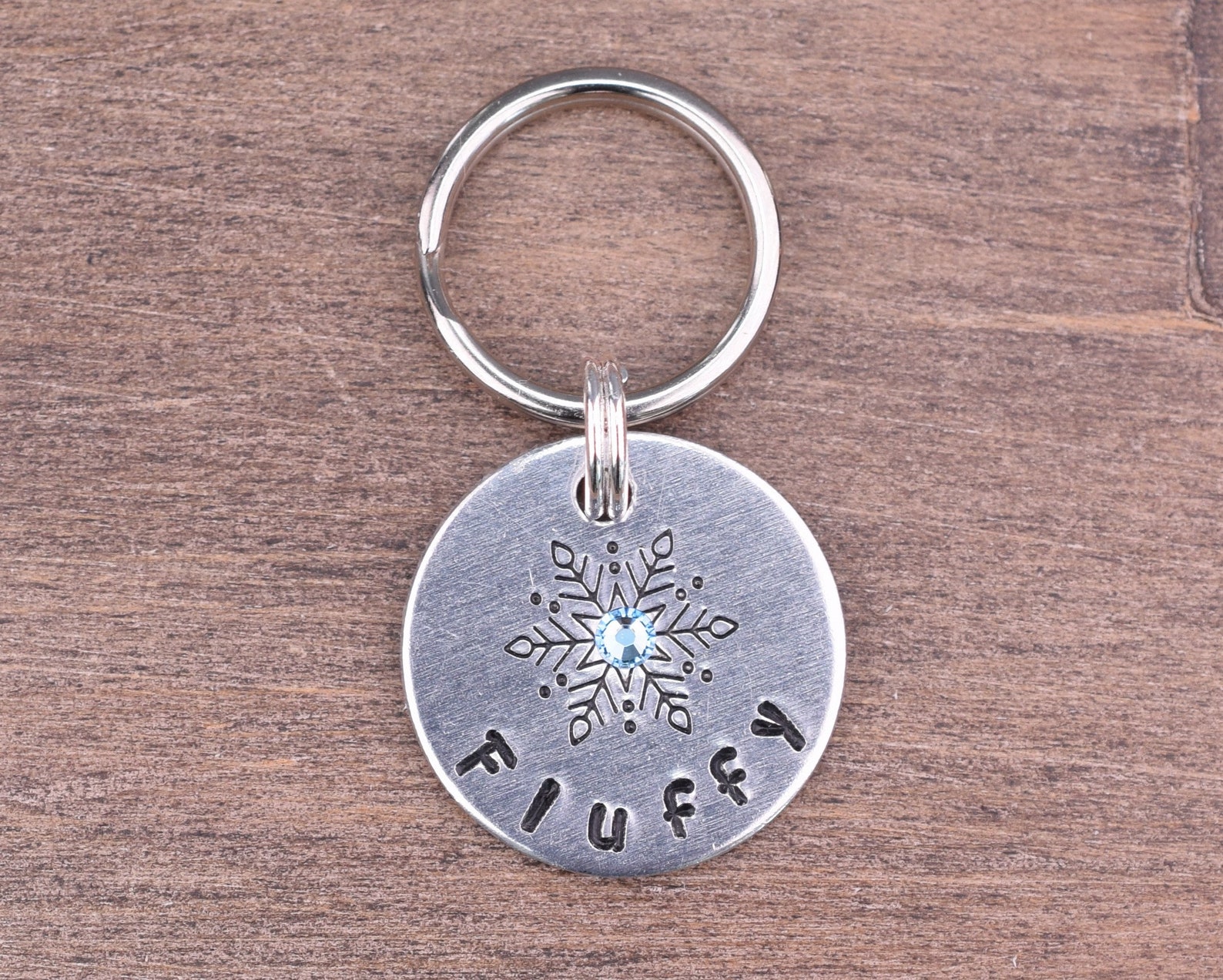 Snowflake Dog Tag, Snow Pet Id Tag, Winter Dog Tags for Dogs, Blue ...