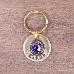 Crystal Dog Tag - Small Dog Id Tag - Crystal Cat Tag - Custom Dog Tags ...