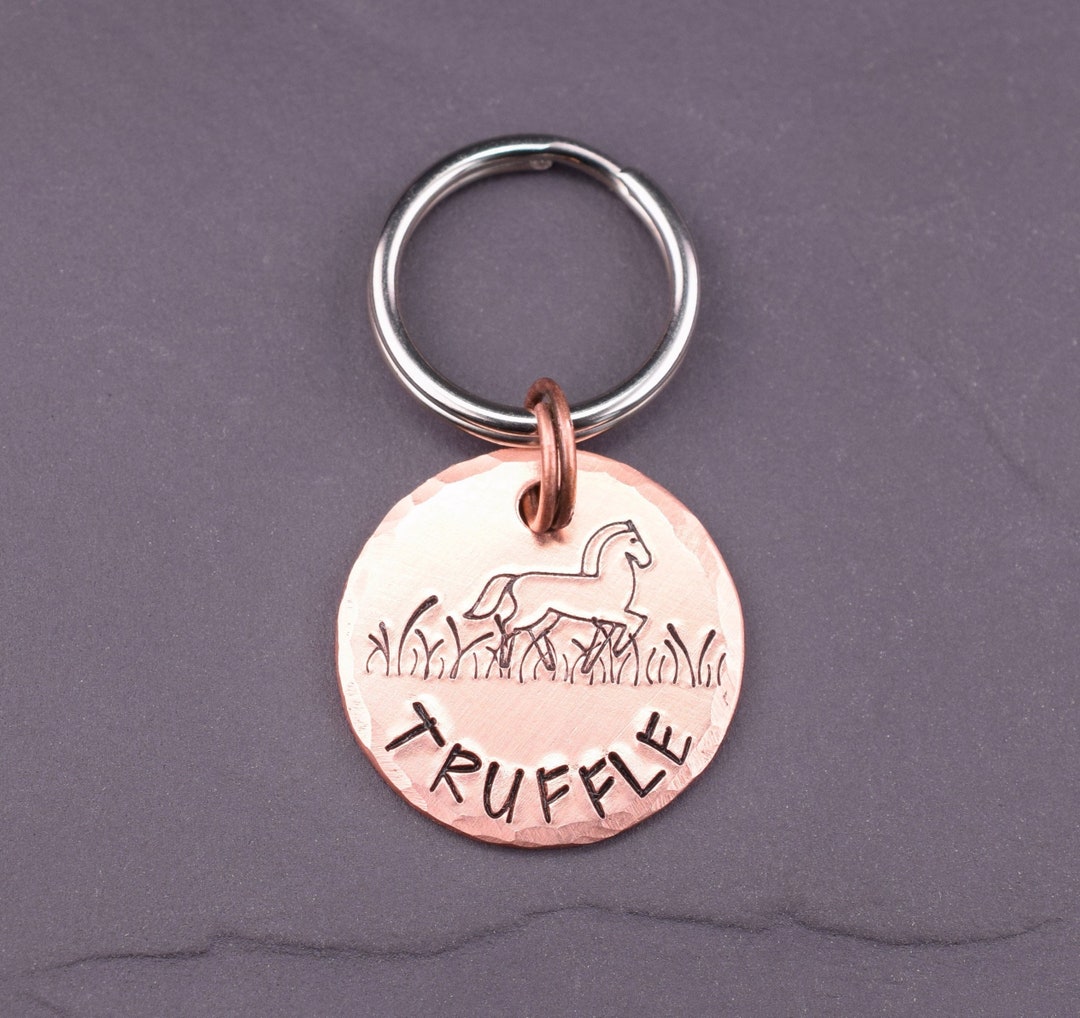 Small Pet Tag With a Horse Design, Custom Horse Tack and Bridle Tag ...