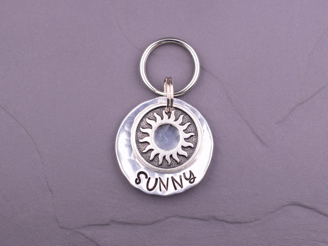 Custom Dog Tag, Sun Dog Tag, Unique Pet Id Tag, Sunny Dog Tags for Dogs ...