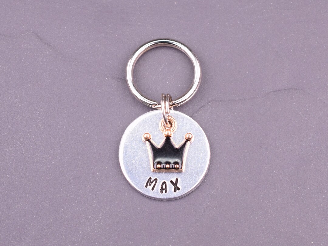 Small Crown Pet Id Tag, Crown Dog Tags for Dogs, Personalized Dog Tag ...