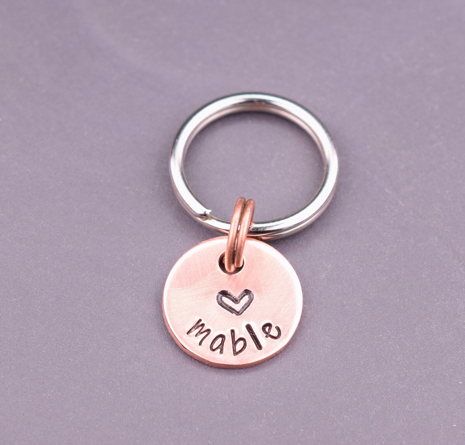 Tiny Cute Dog Tag Personalized With a Heart and Your Dog's - Etsy