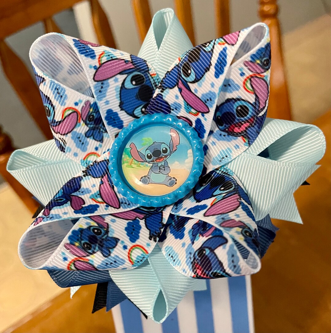 Stitch Inspired Hair Bow - Etsy