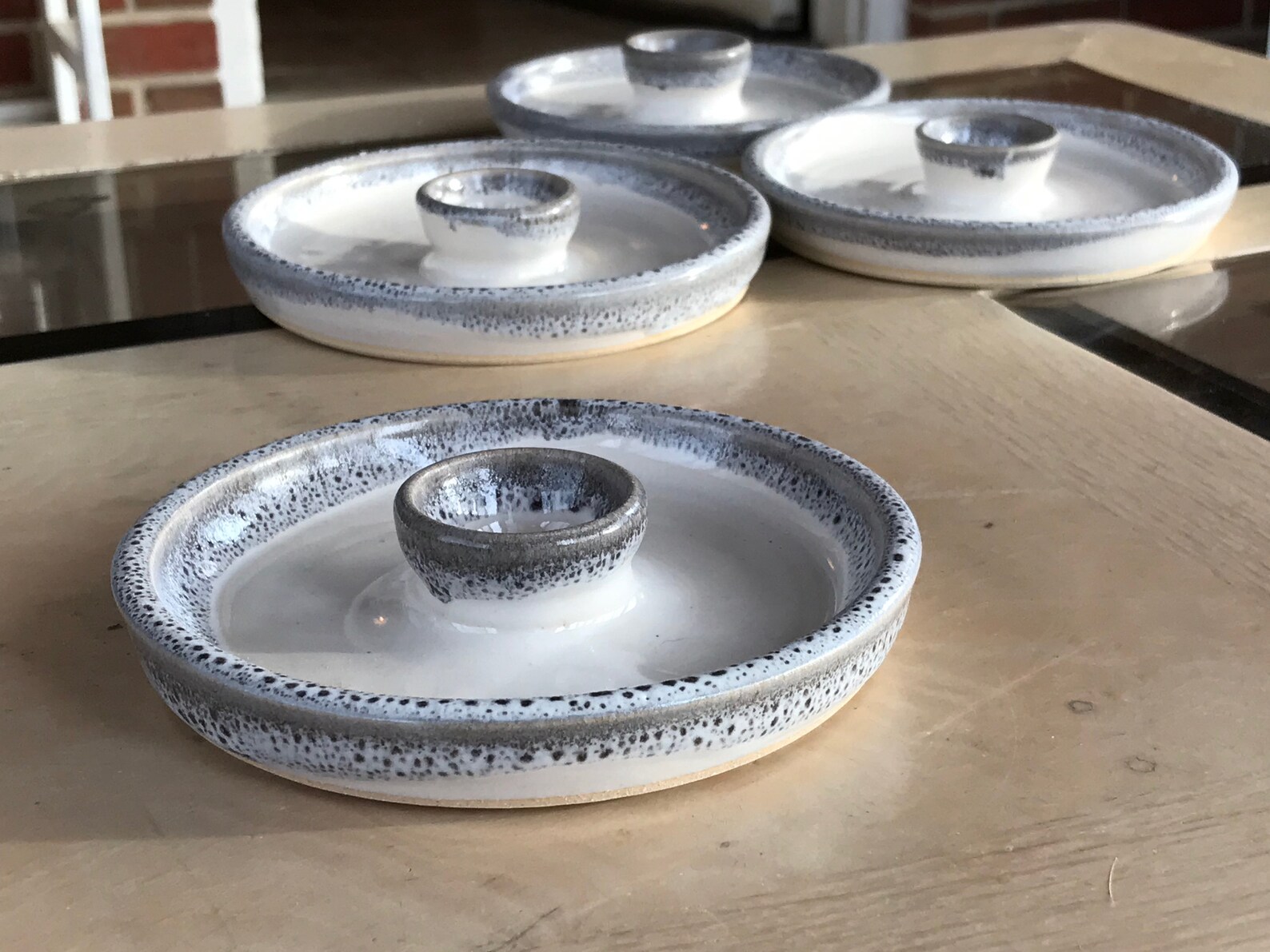 Egg Cup Soft Boiled Egg Server - White and Gray - Etsy