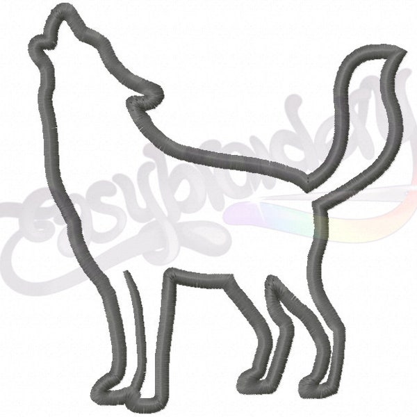 Wolf Applique - Etsy