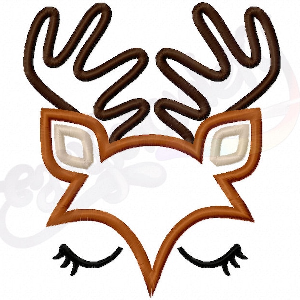 Deer Applique - Etsy