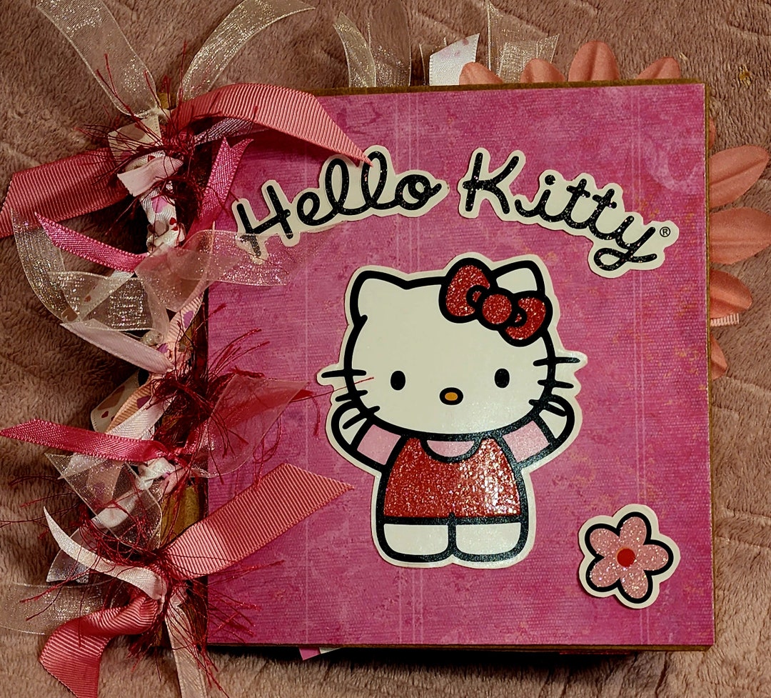 Hello Kitty Premade Scrapbook Paper Bag Album Keepsake - Etsy