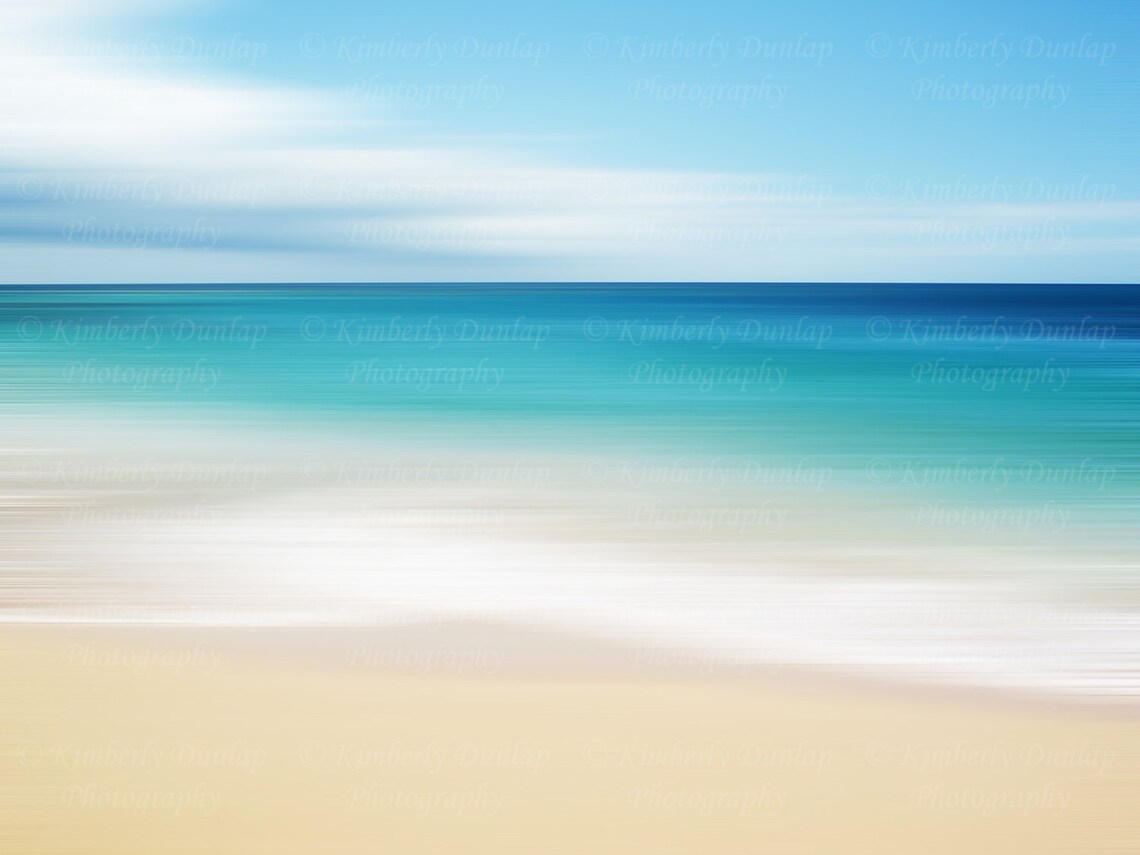 Fine Art Abstract Beach Photograph tropical Artwork, Seascape Picture ...