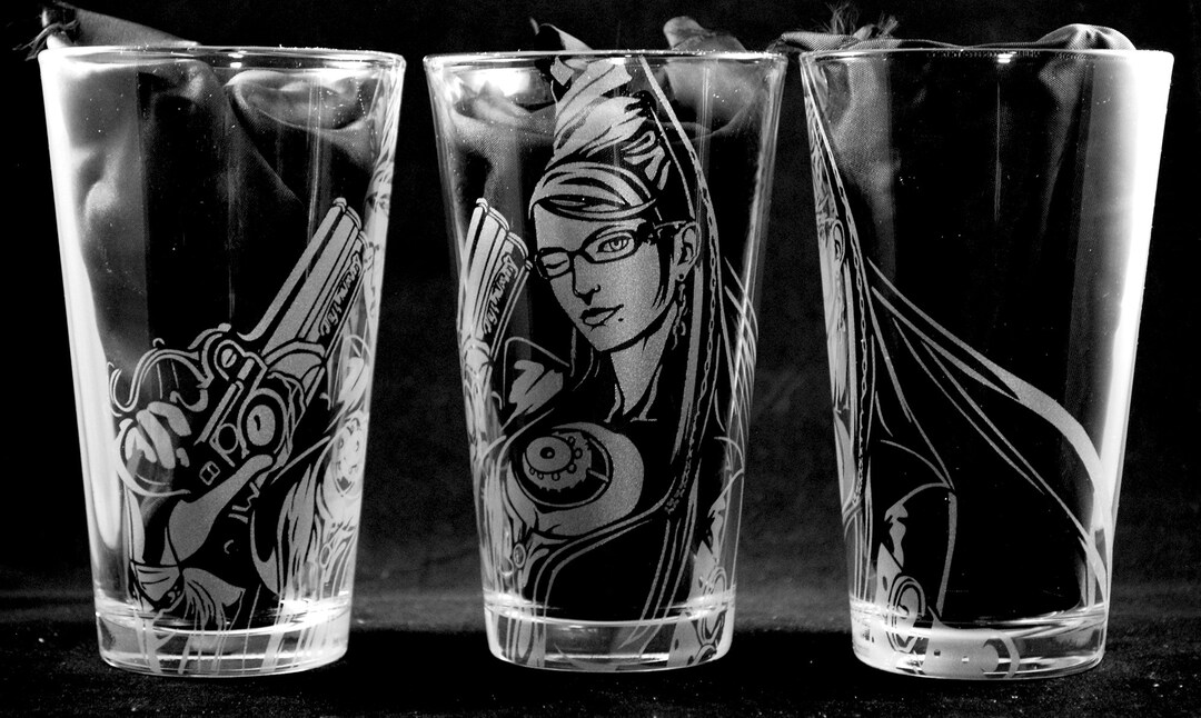 Bayonetta Laser Engraved Pint Glass - Etsy