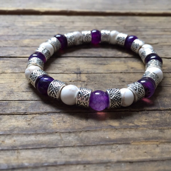 White Purple Silver - Etsy