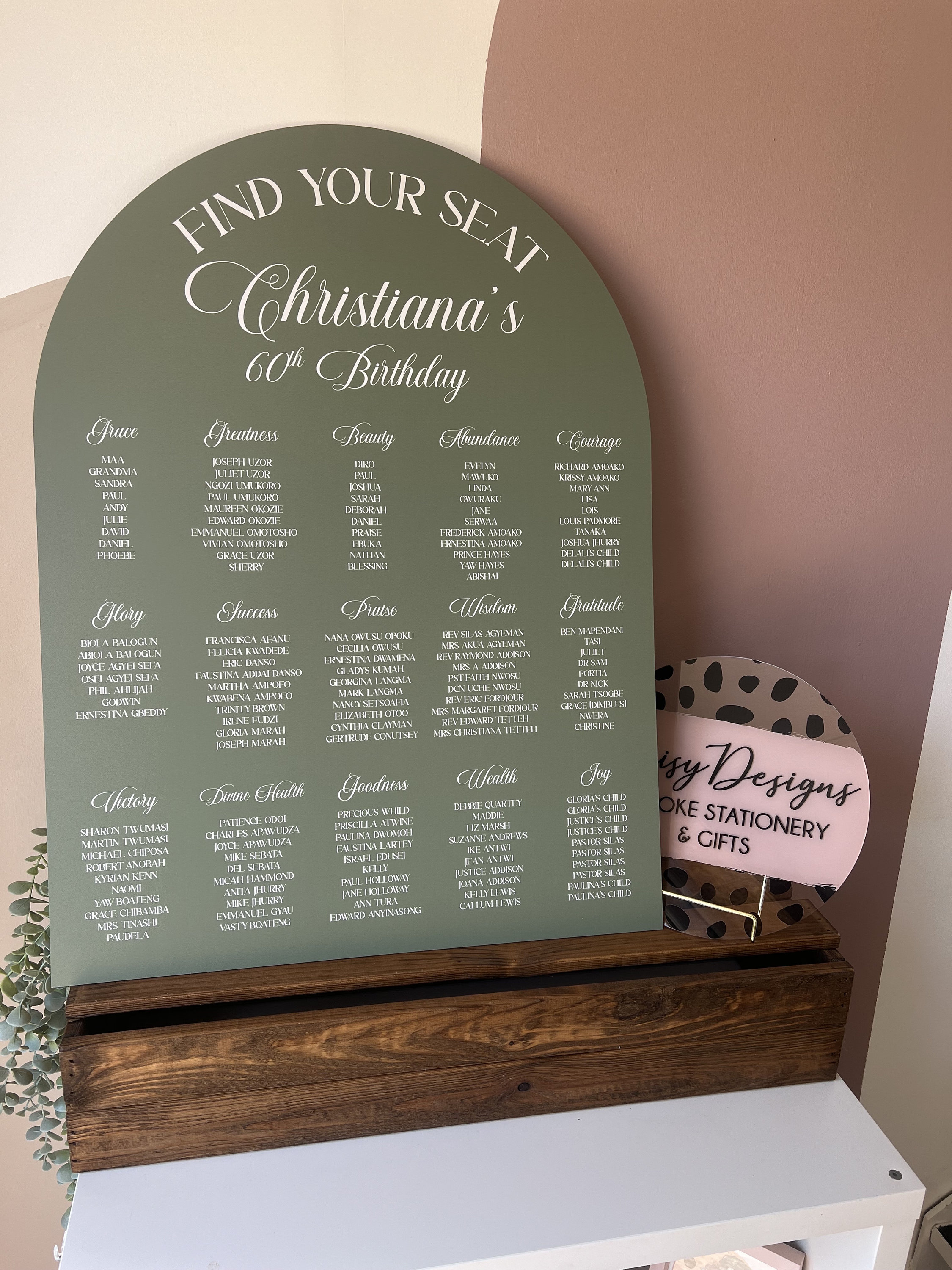 Arch Table Plan | Seating Plan | A1 A2 | Welcome Sign | Wedding | Event ...