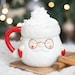 Christmas Adorable Santa Snack Pots | Santa Plate Treats | Elf Nibbles ...