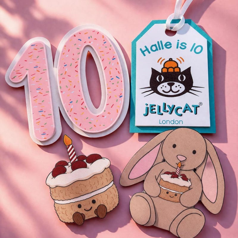 Jellycat Cupcake Tag - Etsy UK