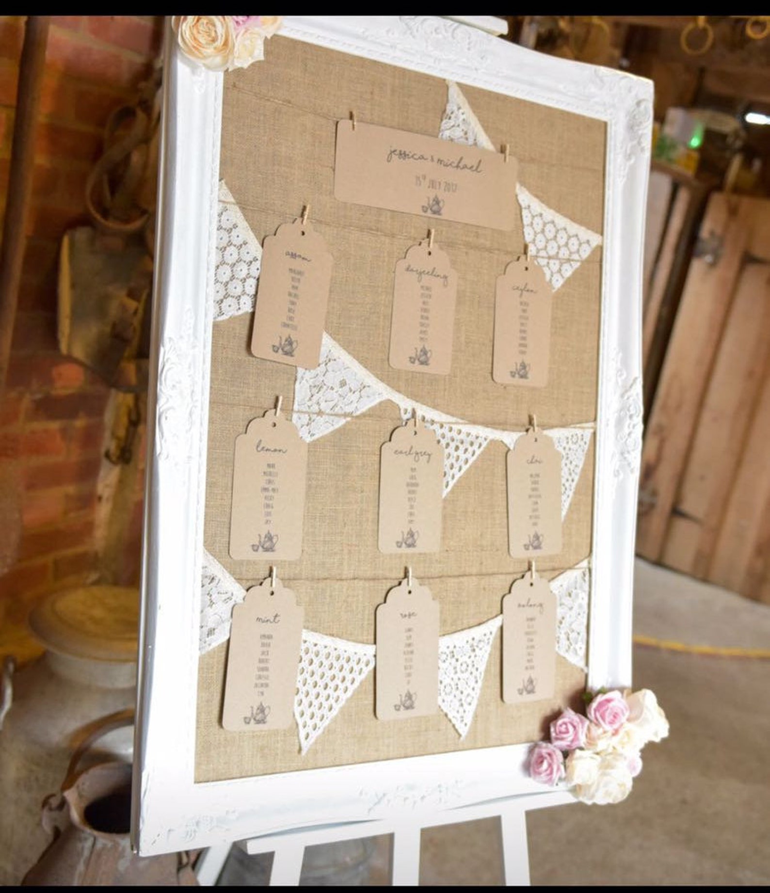 Vintage Table Plan Tags Wedding Tea Themed Vintage Table - Etsy UK