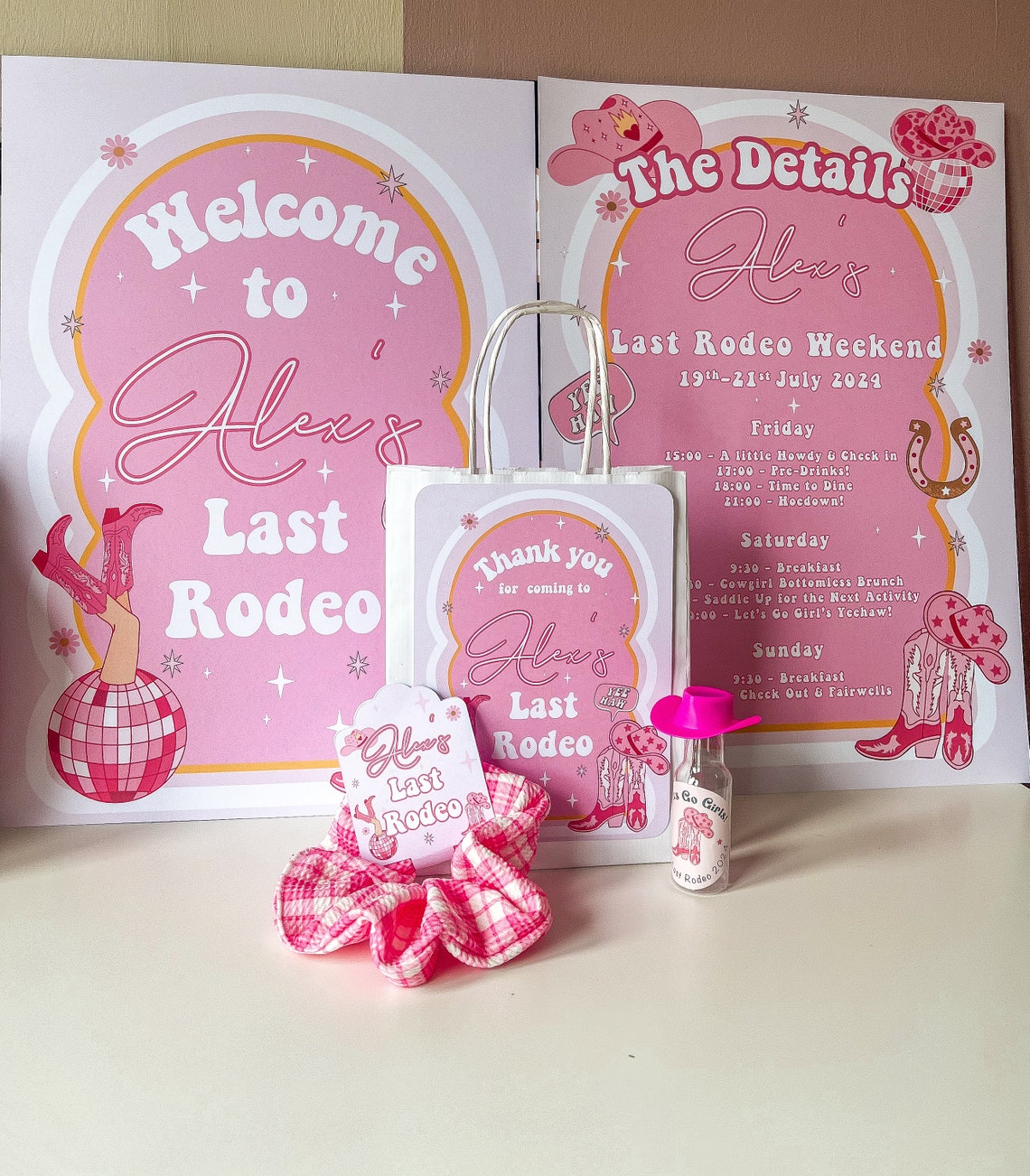Last Rodeo Hen Do Sign | Last Rodeo | Cowgirl Themed | Lets Go Girls ...