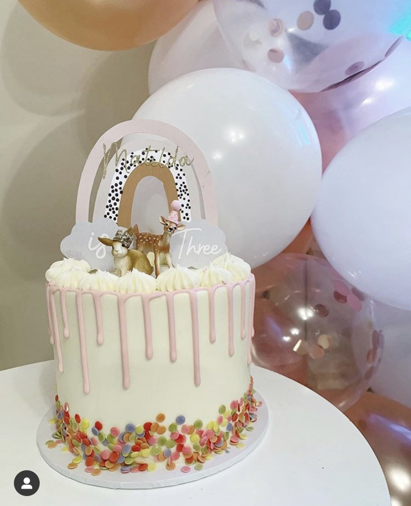 Stunning Rainbow Cake Topper Personalised Age Birthday - Etsy