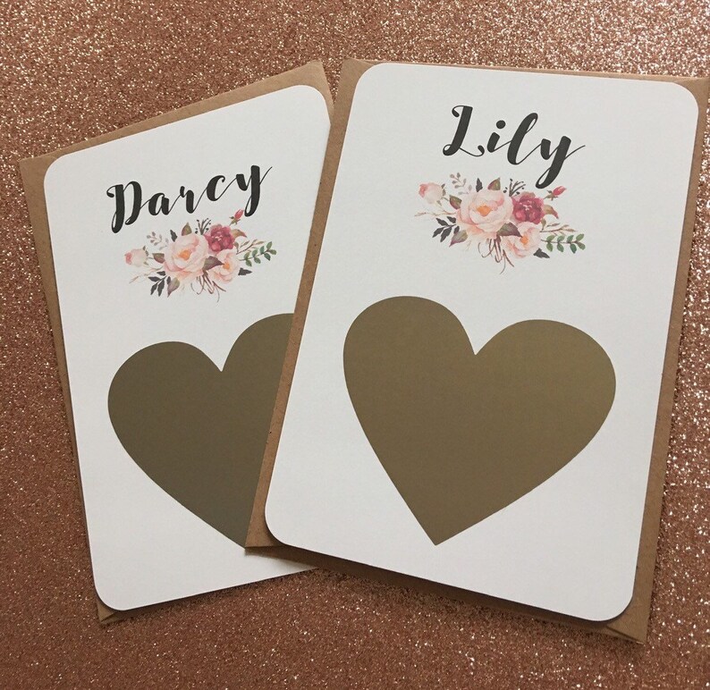 Will You Be My Bridesmaid Floral Scratch Off Reveal Marry Me Etsy