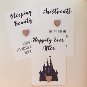 Disney Movie Theme Table Numbers Table Cards - Etsy