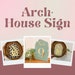 Hand Painted Arch House Number Sign | Custom Acrylic Door Plaque - Etsy