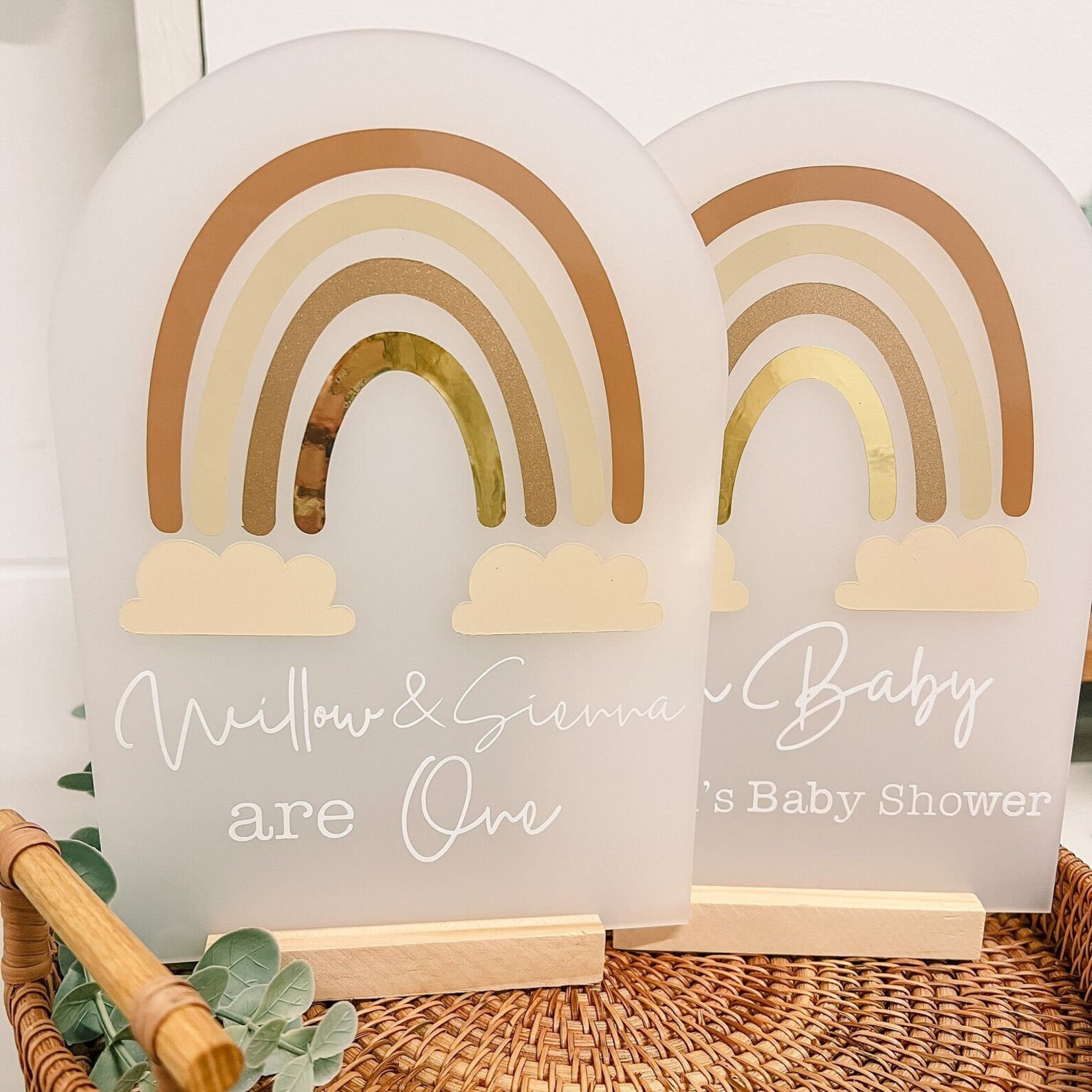 Acrylic Baby Shower Sign | Acrylic Arch Shape | Table Decoration | Baby ...